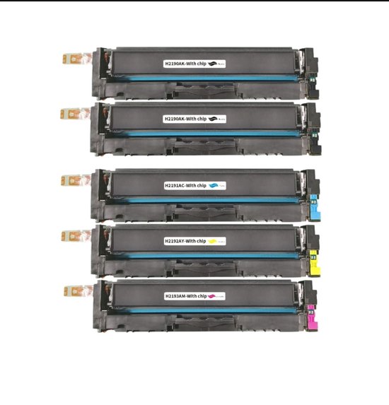 KATRIZ® huismerk toner HP219A (2x W2190A,1x W2191A,1x W2192A,1x W2193A ...