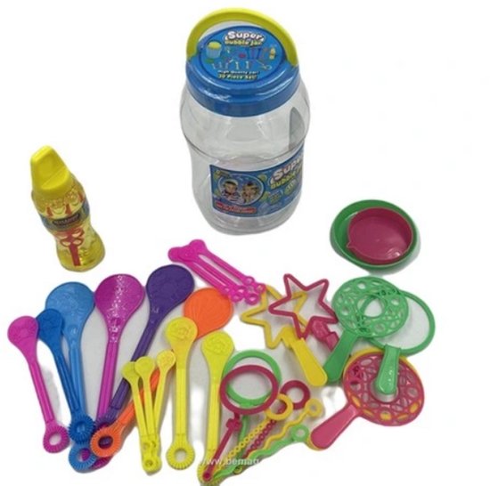 Billion Bubbles Super Bubble Jar Bellenblaas Set - 30-delig water ...