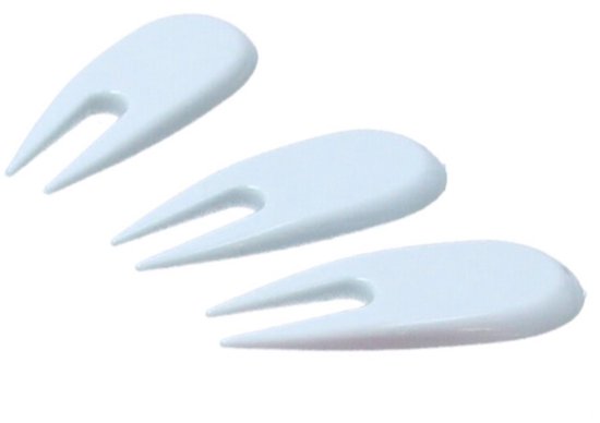 Golf Pitchfork - Pitch Fork Golf Plastic - 3 stuks - Wit | bol