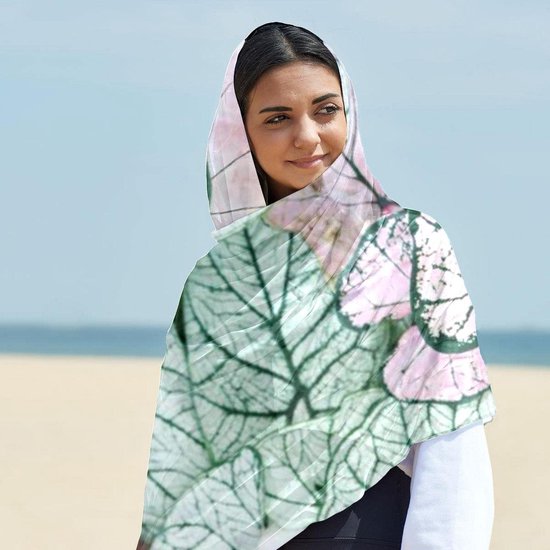 Hoofd Sjaal Mode Chiffon Haar Sjaal Sjaals Voor Vrouwen Herfst Bladeren Art, Multi kleuren | bol