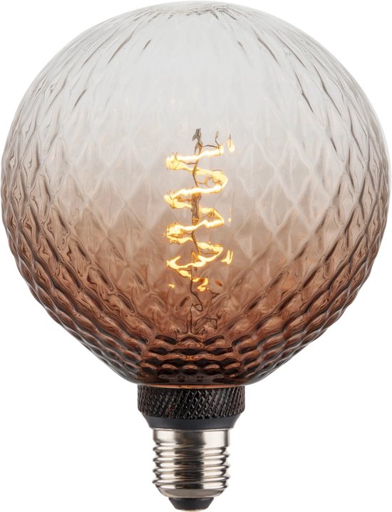 Filament lamp 010 - E27 - Dimbaar - LED - Spiraal 12,5cm - Gradient Zwart - 4W - 1800K | bol