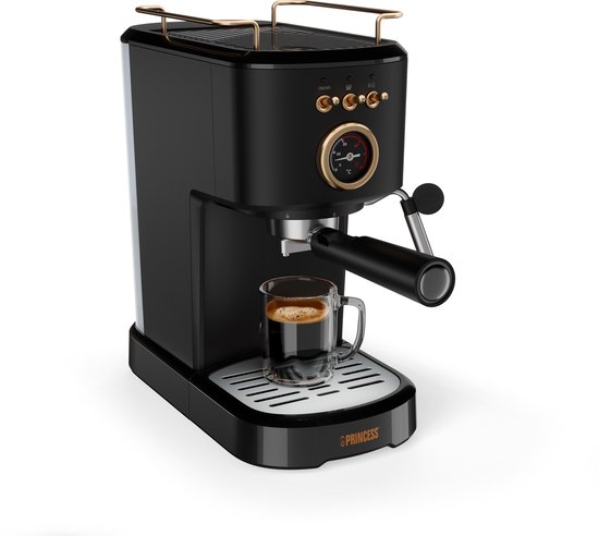 Princess Espresso machine - 20 bar - 1.2 L watertank - Melkstoompijpje ...