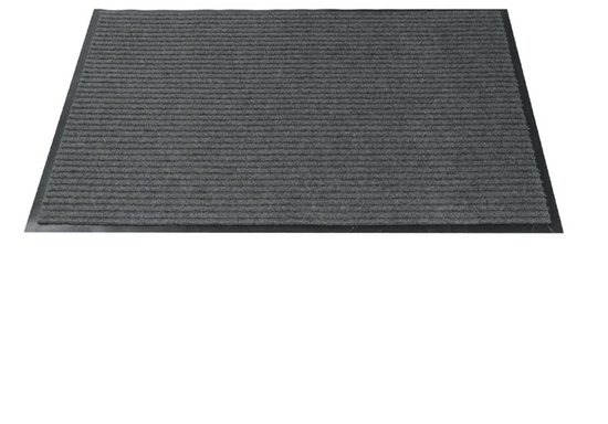 2 STUKS Schoonloop/droogloopmat zwart - 45x75 cm met rubberrand | bol
