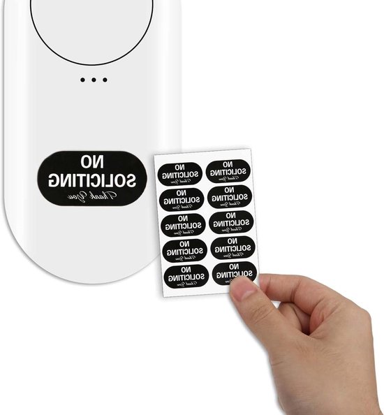 10 stuks Waterdichte Geen Verkoopbordjes - Kleine Sticker Geen Werving ...
