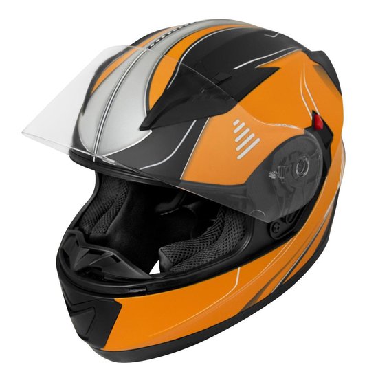 Vinz Devon Motorhelm / Scooterhelm / Integraal Helm - Mat Zwart ...