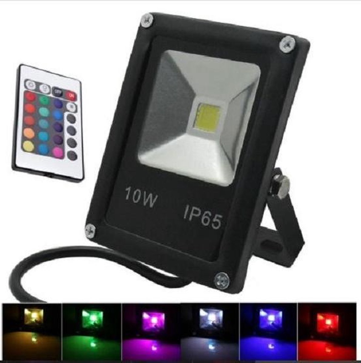 LED Bouwlamp RGB - 10 Watt - Plat | bol