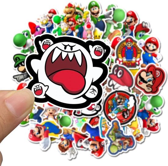 Nintendo mario kleine Sticker set 50 stuks | bol.com