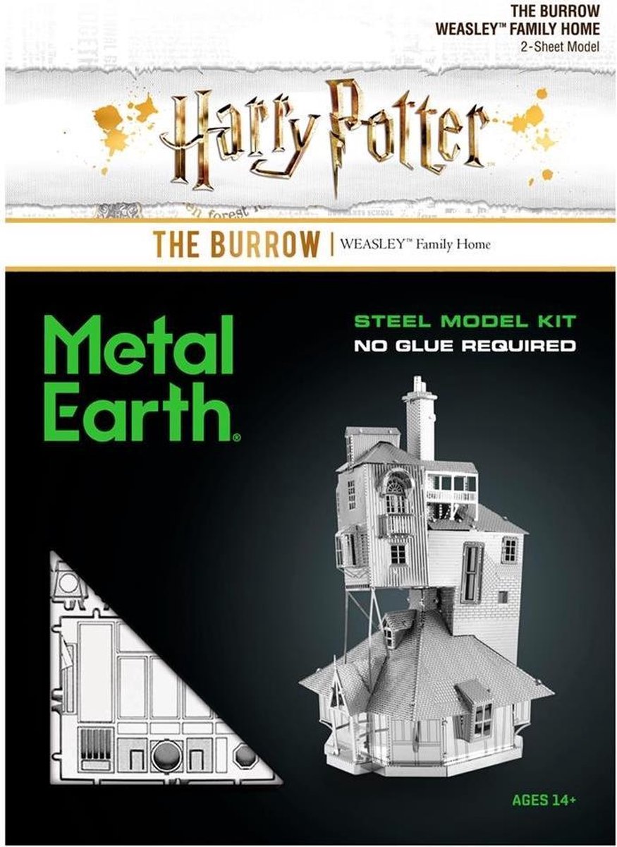 Harry Potter The Burrow Steel Model | bol.com