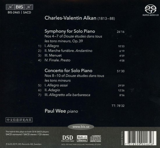 Paul Wee - Concerto And Symphony For Solo Piano (Super Audio CD), Paul ...