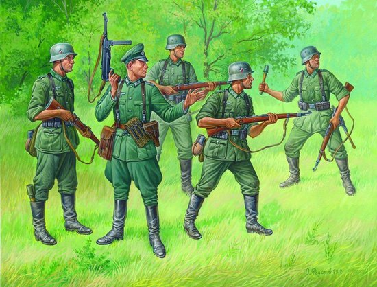 Zvezda - German Regular Infantry 1939-43 (Zve6178) - modelbouwsets ...