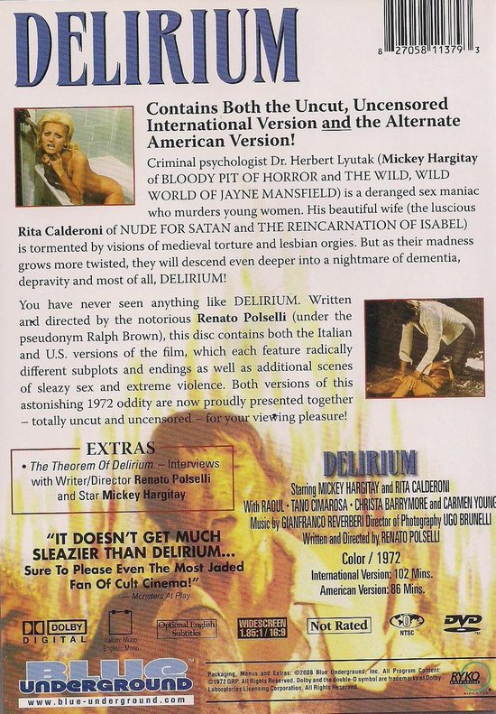 Delirium (import) (DVD) (Dvd) | Dvd's | bol.com