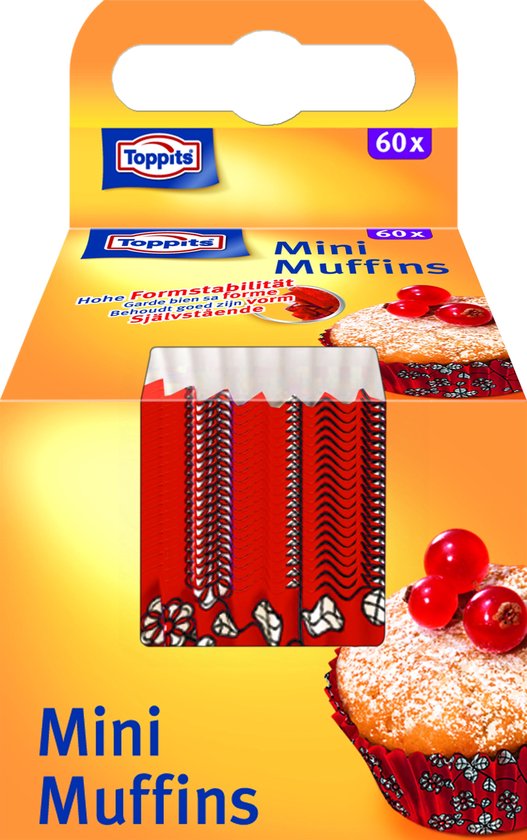 Toppits Mini Muffins Oven Rond Papier bakplaat | bol.com
