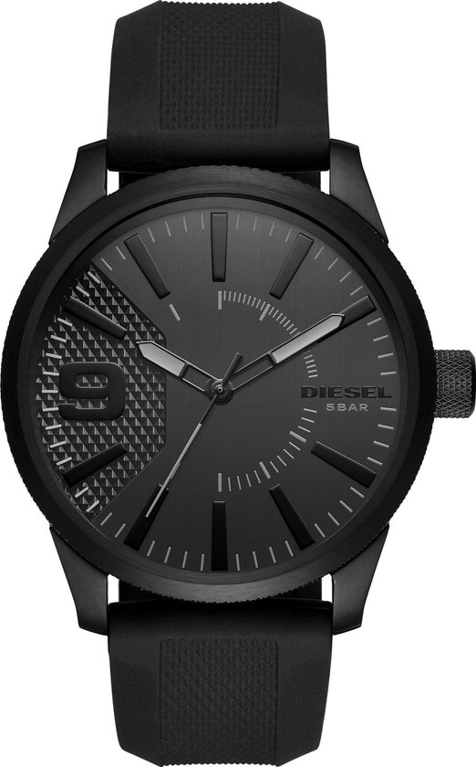 Diesel Rasp DZ1807 Herenhorloge 46 mm - Zwart | bol