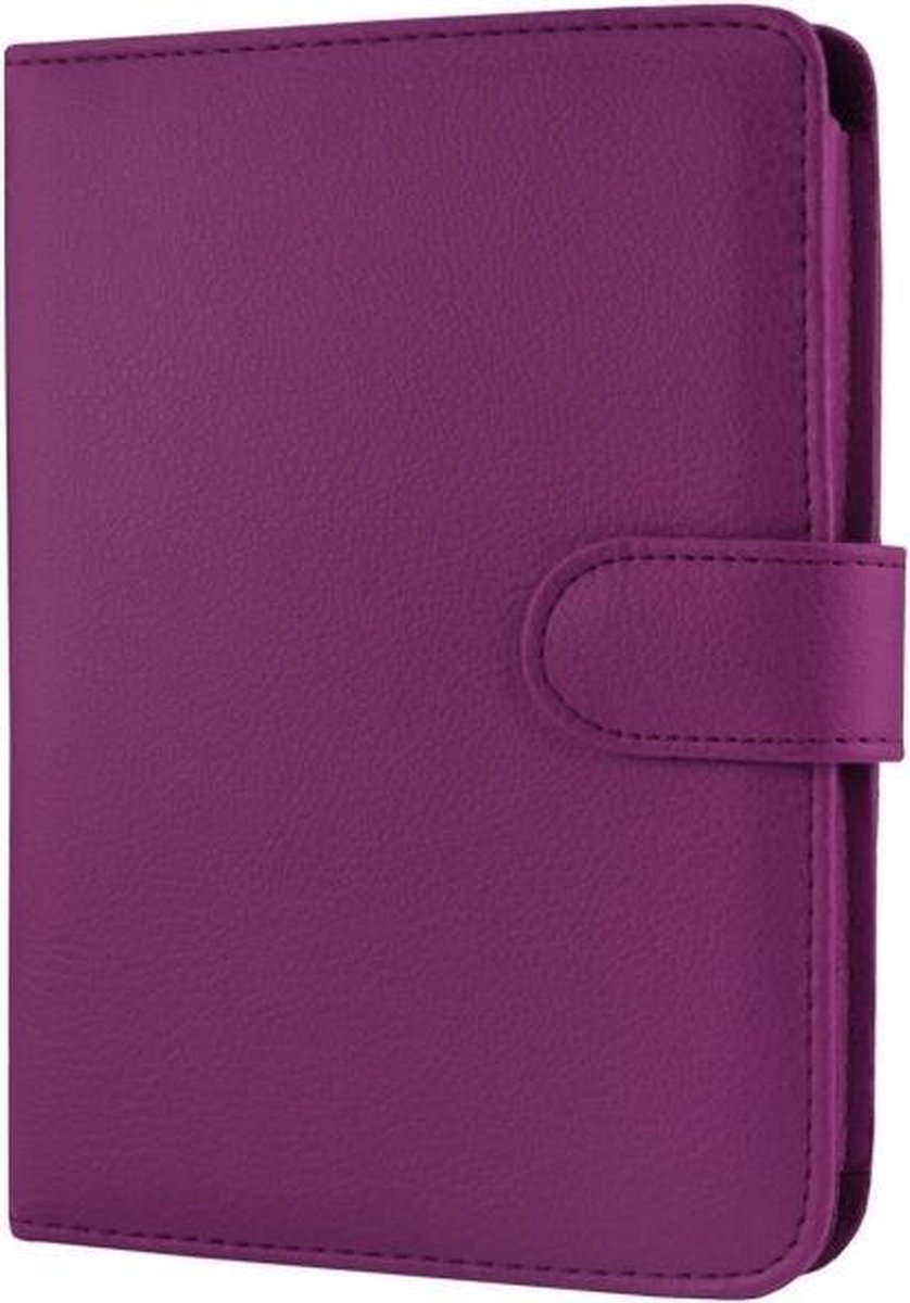 Paarse Leren Beschermhoes Pocketbook Touch Lux 3 (Cover / Case / Hoes ...
