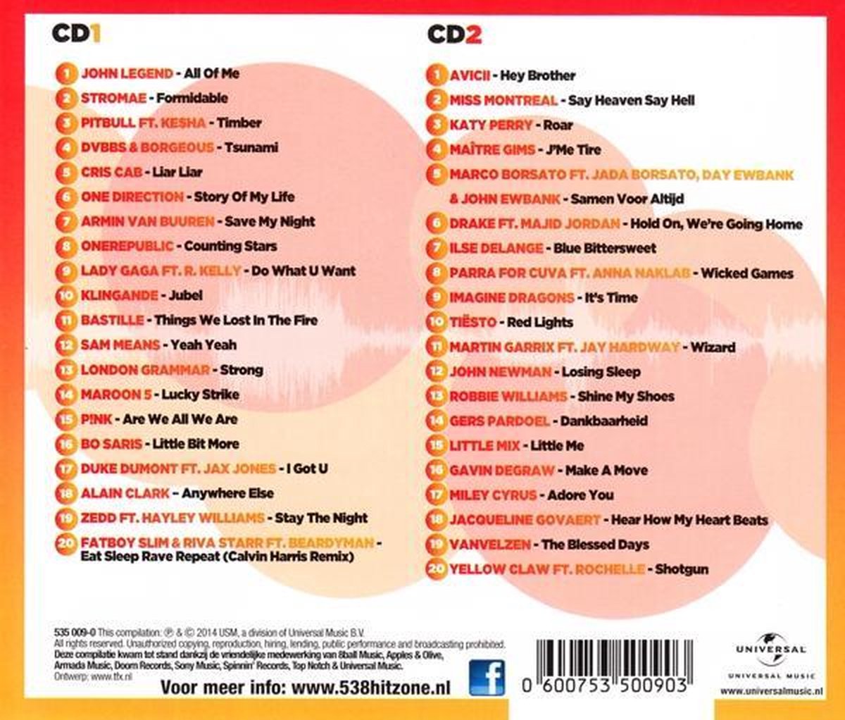 538 Hitzone 68, various artists | CD (album) | Muziek | bol