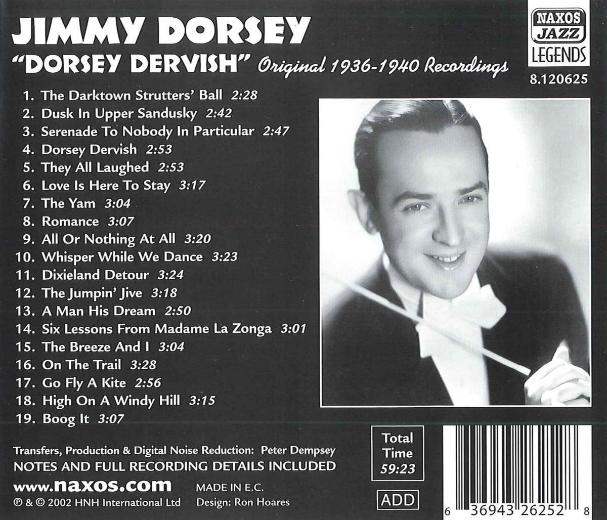 Jimmy Dorsey - Dervish (1936-1940) (CD), Jimmy Dorsey | Muziek | bol