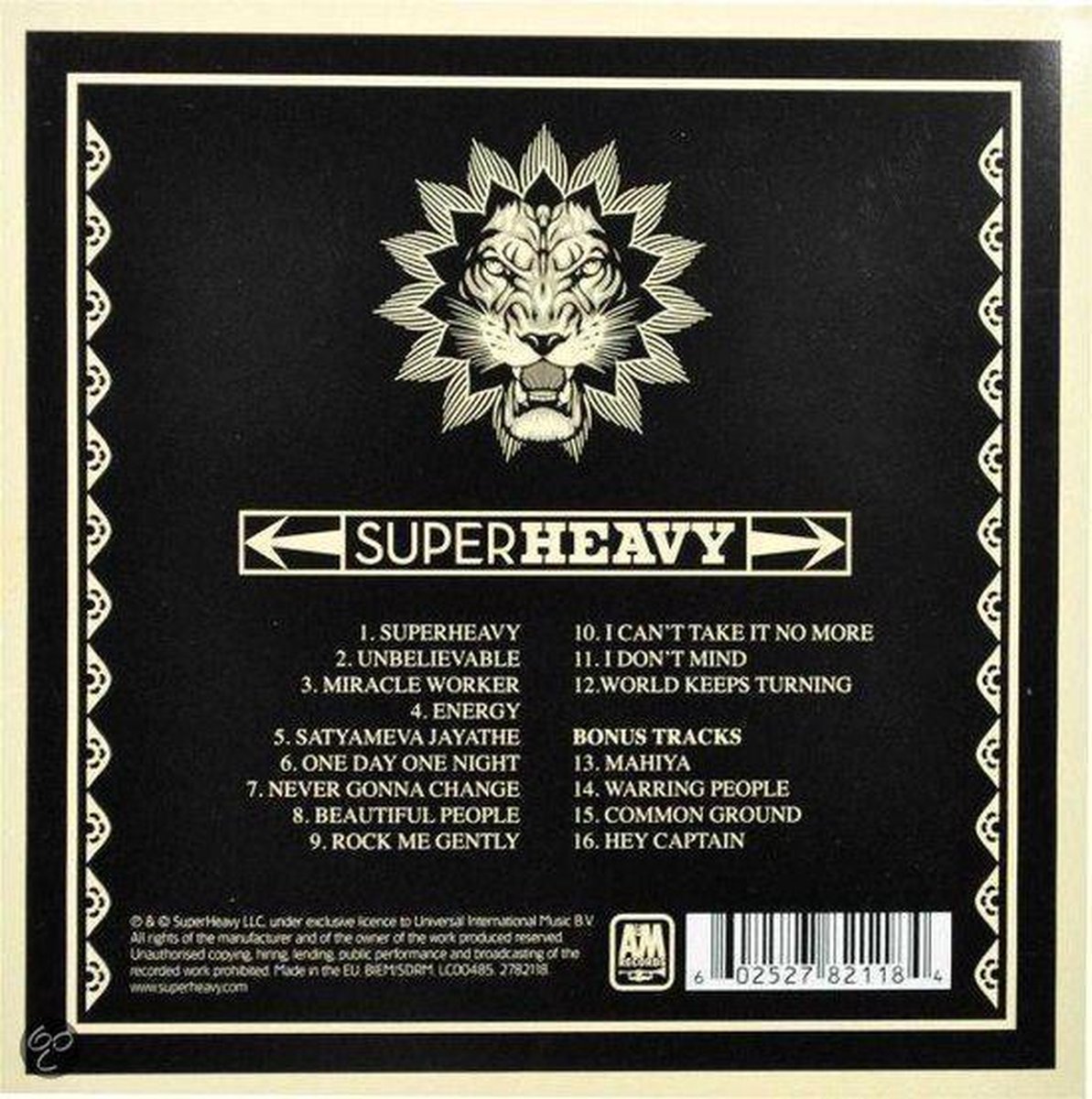 Superheavy (Deluxe Edition), SuperHeavy | CD (album) | Muziek | bol.com