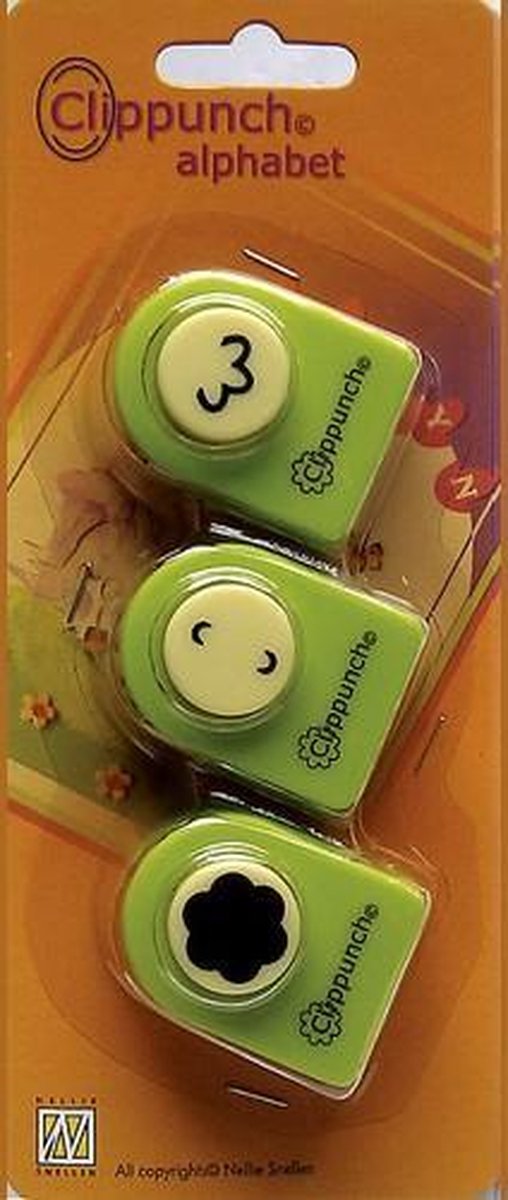 Clippunch set CP020 Alphabet flower - Nellie Snellen - pons om te ...