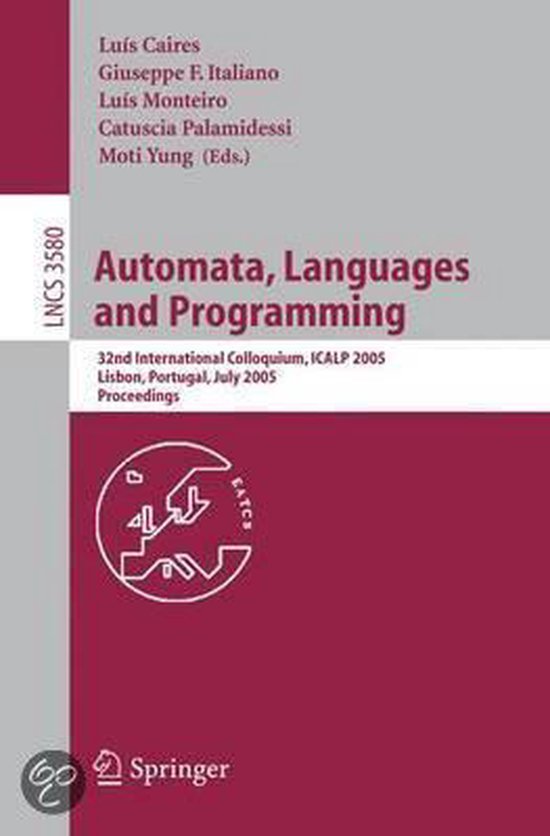 Automata, Languages And Programming | 9783540275800 | Luis Caires ...