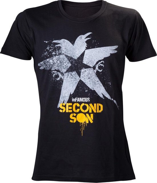 Infamous: Second Son - Size XL - Bird Logo - Men T-Shirt (Zwart) | bol.com