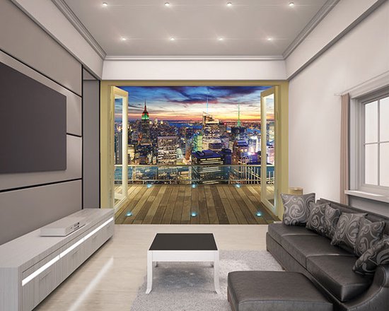 Walltastic Behang New York skyline - XXL Posterbehang - 305 x 244 cm | bol