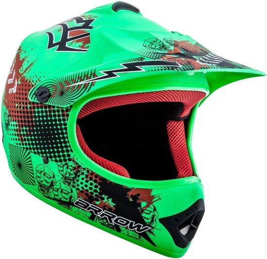 ARROW • LIMITED GREEN • M • Crosshelm voor kinderen én volwassenen ...