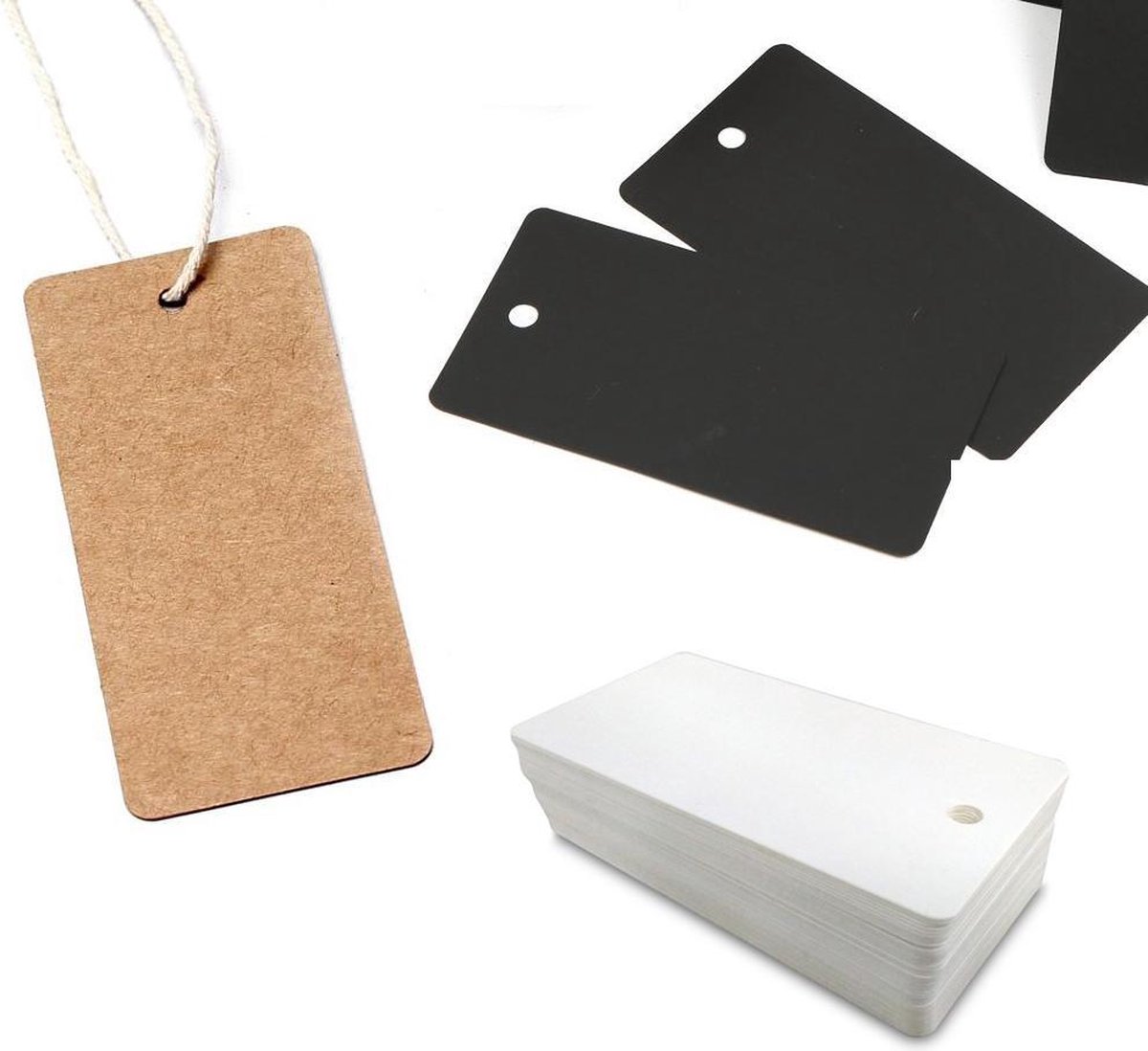 Geschenk labels Hobby labels Kartonnen labels Cadeaulabel 75stuks in ...