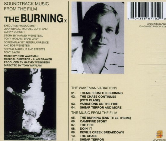Burning [Original Motion Picture Soundtrack], Rick Wakeman | CD (album ...