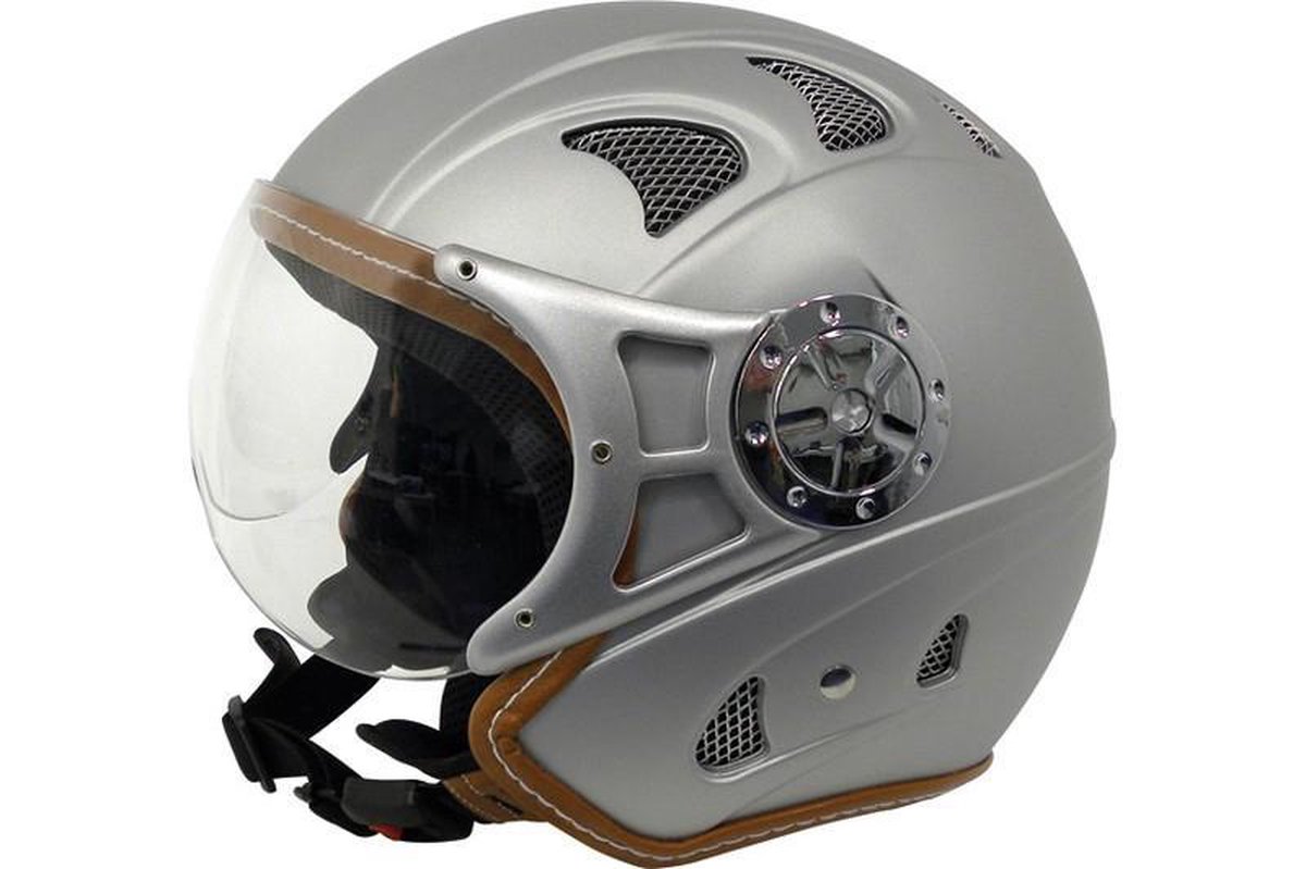 Motorhelm - Scooterhelm - Jethelm Met Vizier - Maat XL | bol.com