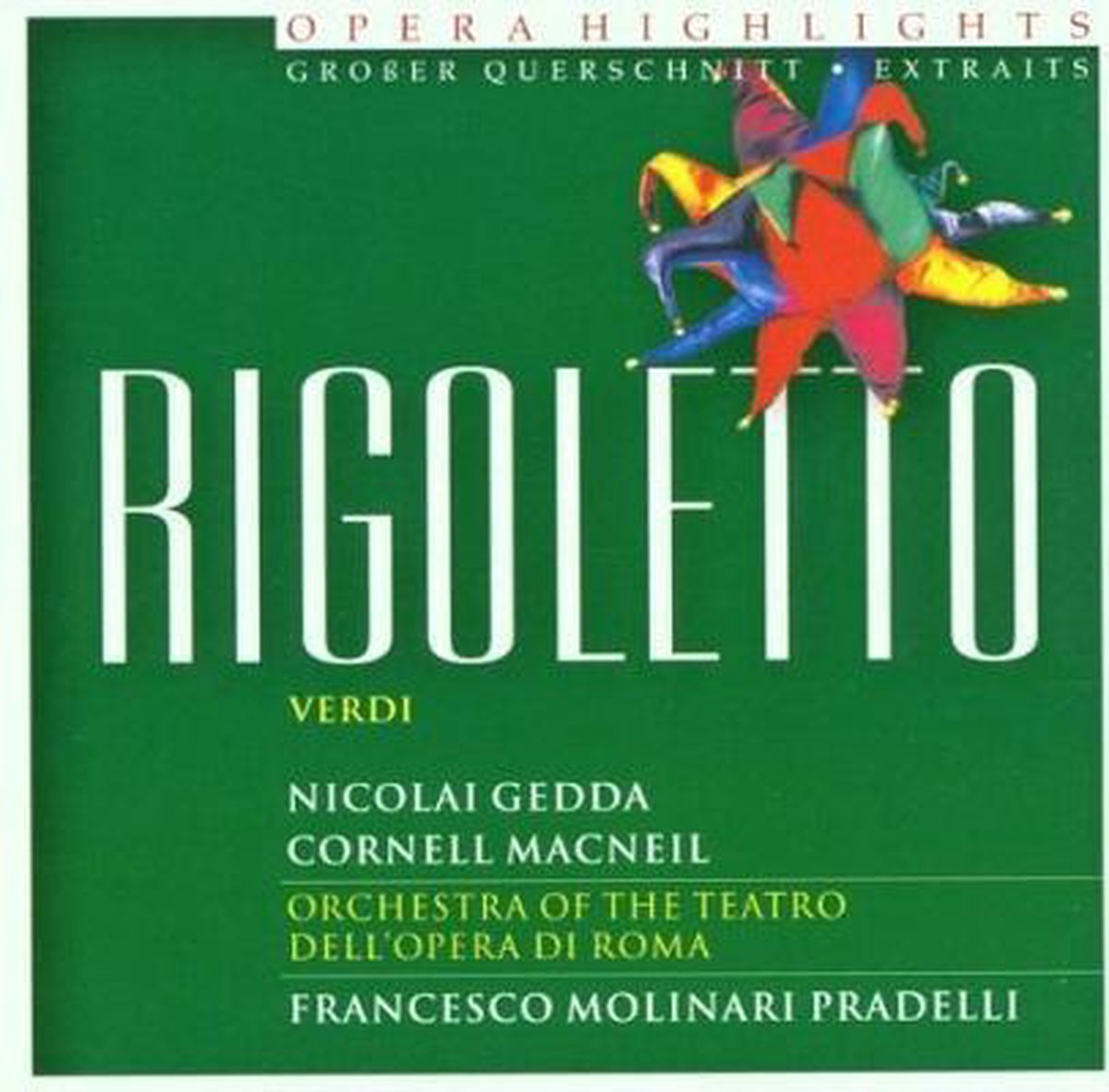 Verdi: Rigoletto Highlights / Molinari-Pradelli et al, Rome Opera House ...