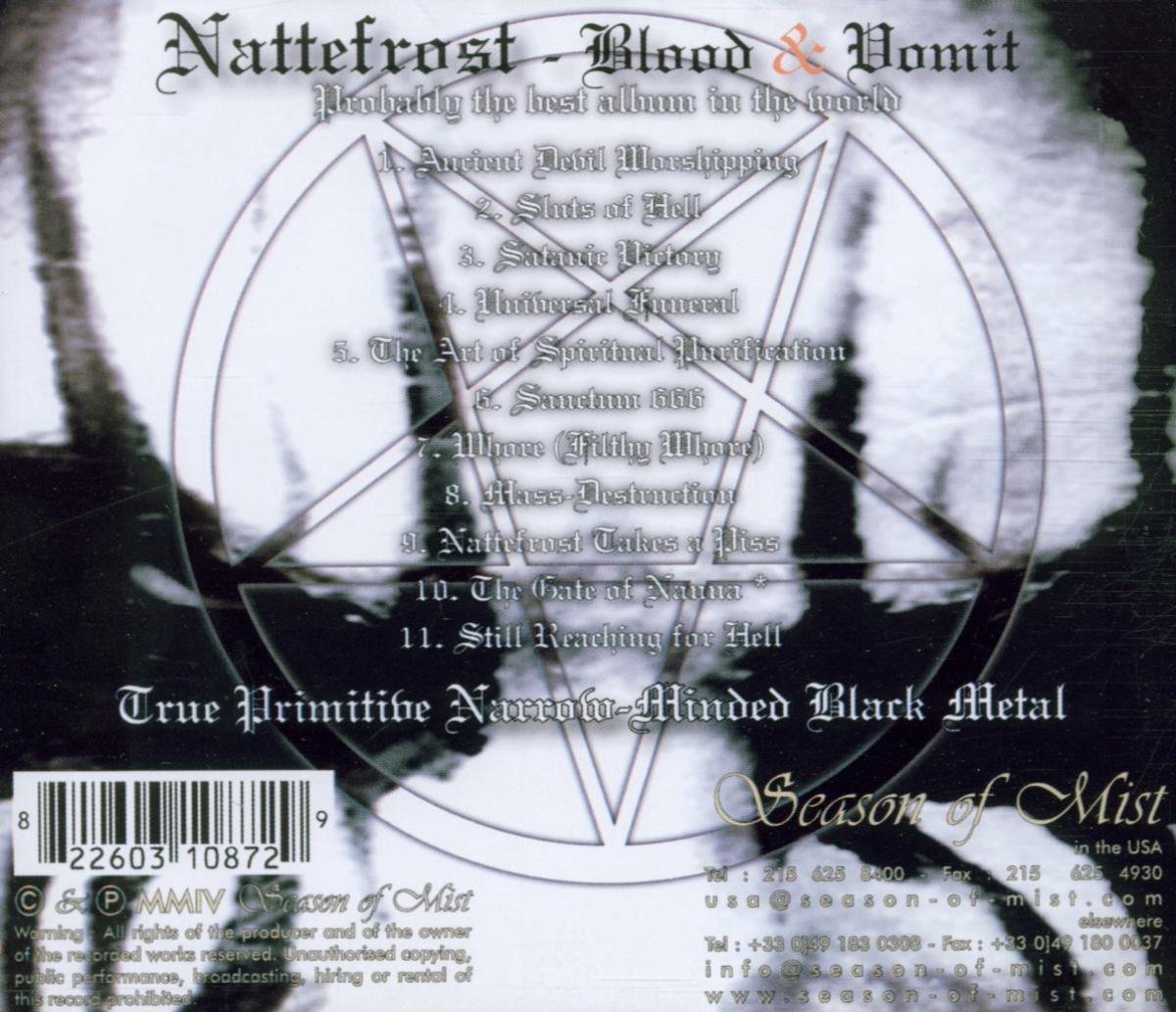 Blood & Vomit, Nattefrost | CD (album) | Muziek | bol