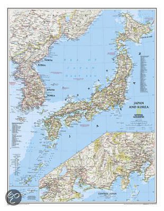 National Geographic Maps Japan and Korea, National Geographic Maps ...