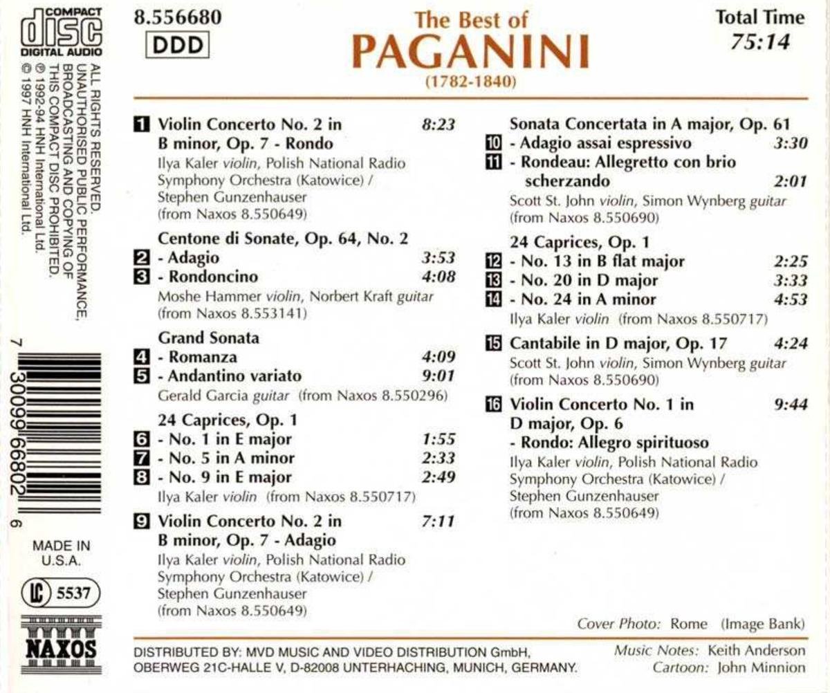 The Best of Paganini, Niccolo Paganini | CD (album) | Muziek | bol.com