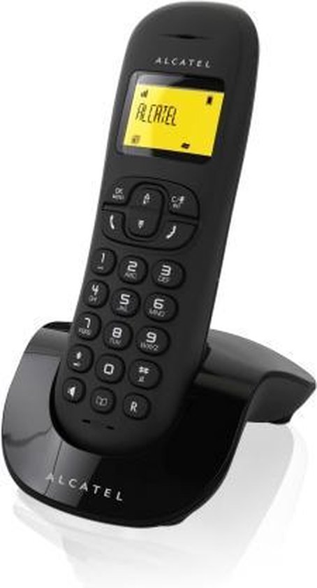 Alcatel C250 - Single DECT telefoon - Nummerherkenning - Zwart | bol