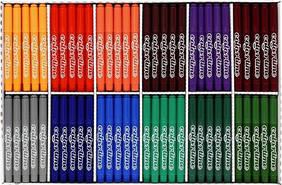 Colortime stift, 5 mm lijn, extra kleuren, 288 assorti | bol