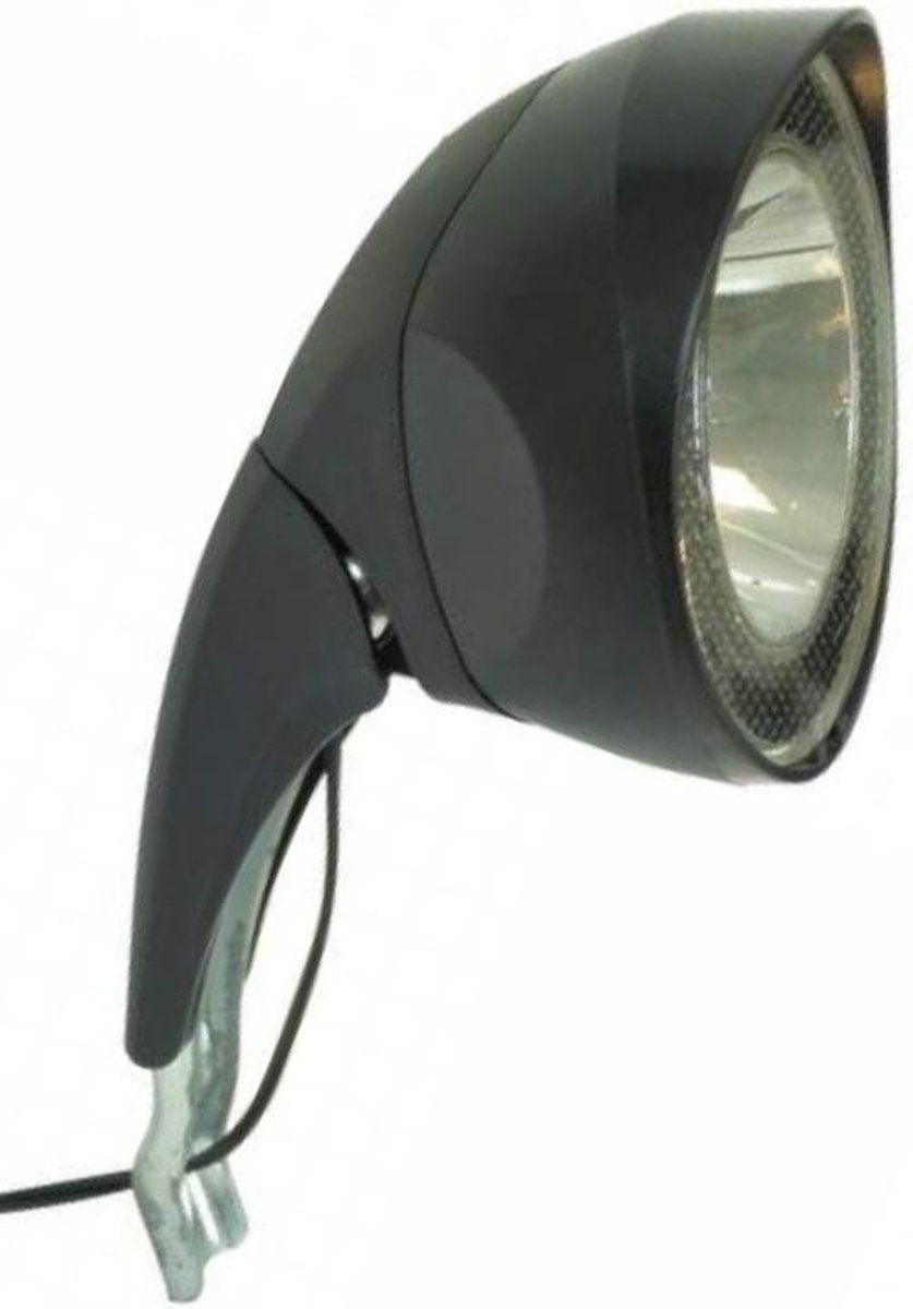 Dresco Koplamp Fiets - Fietsverlichting - Dynamo - 10Lux - Zwart | bol.com