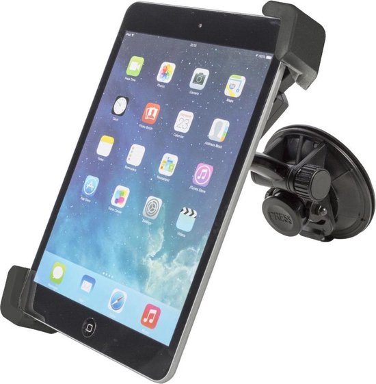 Universal Tablet Mount In-Car Window and Headrest Black | bol