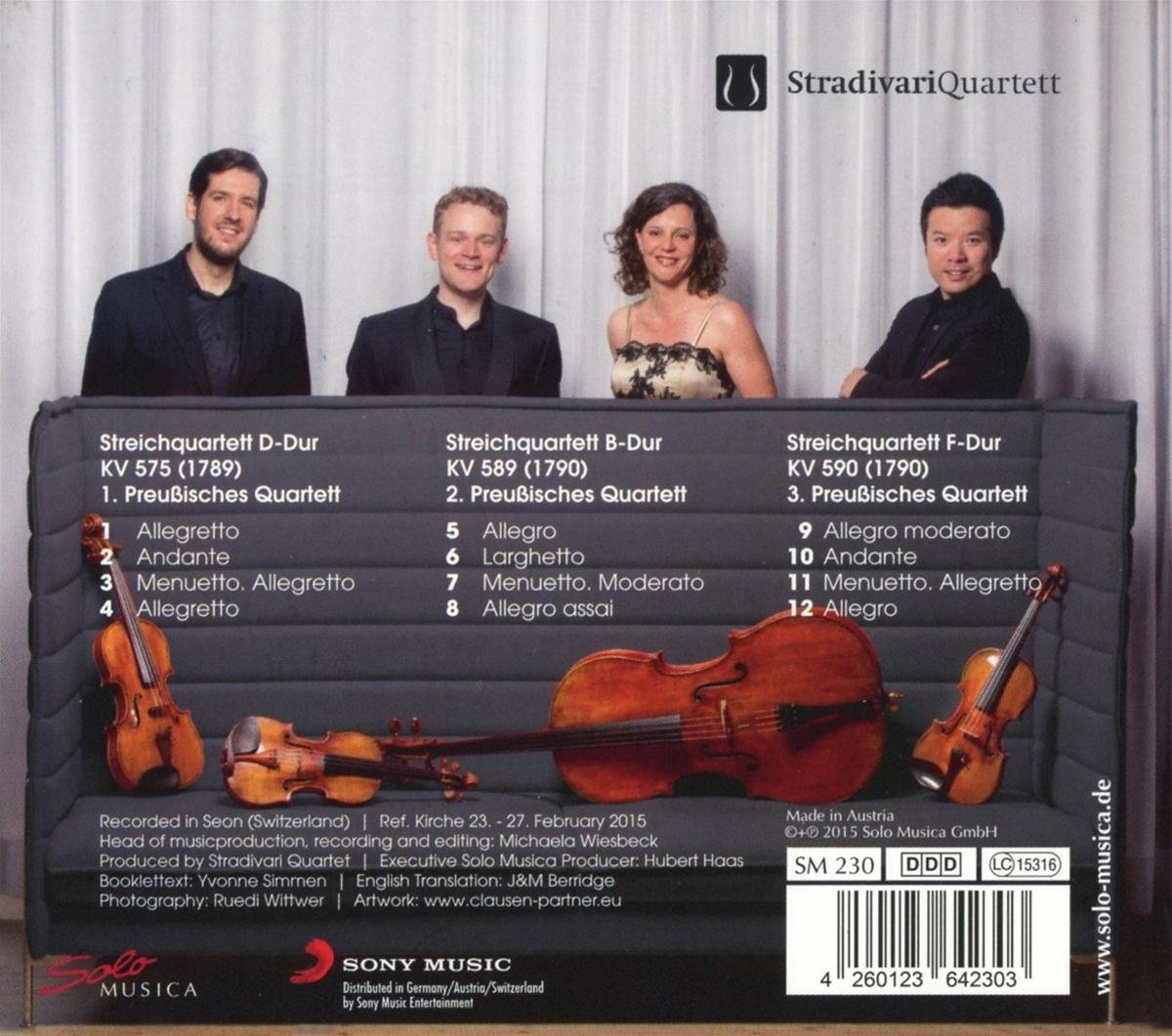 Stradivari Quartett - Mozart Preussische Quartette (CD), Stradivari Quartett | Muziek | bol.com
