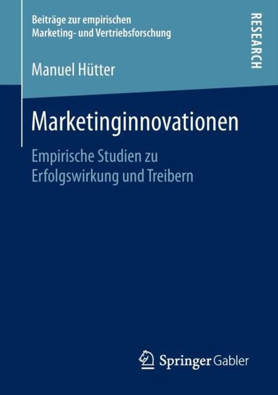 Marketinginnovationen | 9783658130381 | Manuel Hutter | Boeken | bol.com