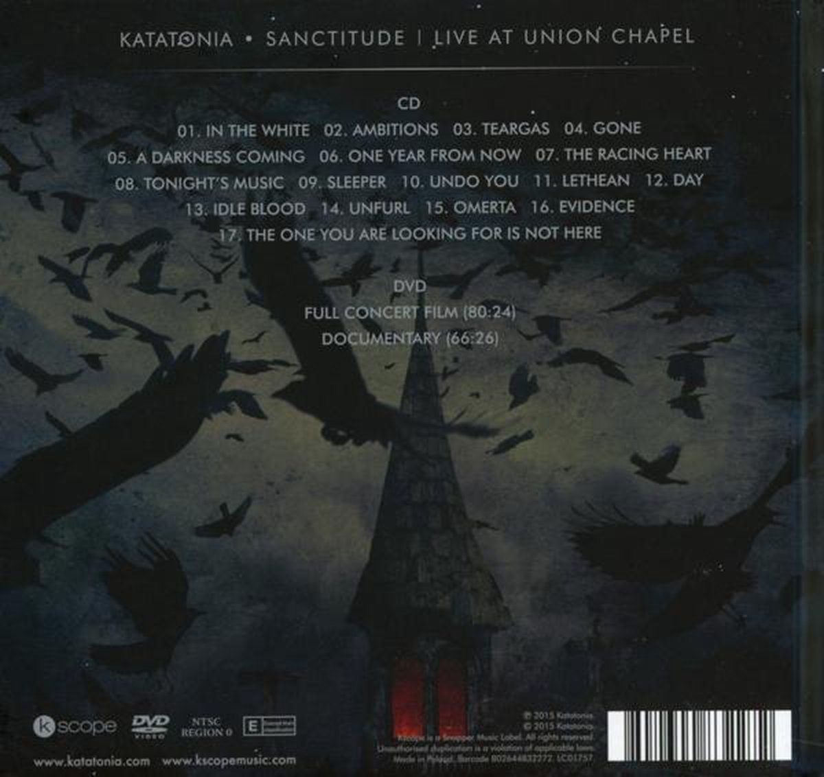 Sanctitude (CD+DVD), Katatonia | CD (album) | Muziek | bol.com