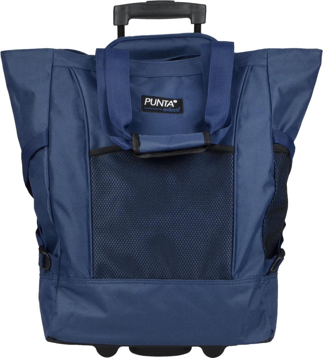 Punta Trolley Shopper Big Wheel Blauw 36 Liter | bol.com
