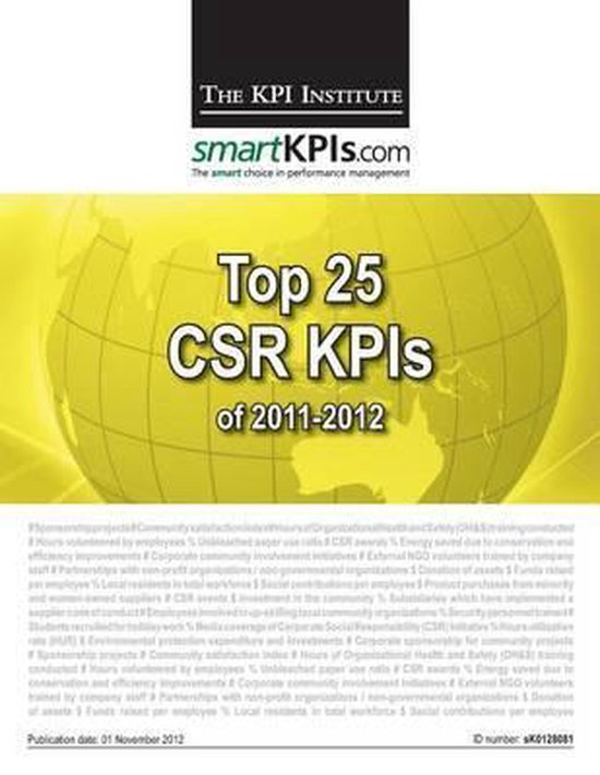 Top 25 Csr Kpis of 2011-2012, The Kpi Institute | 9781482598698 ...
