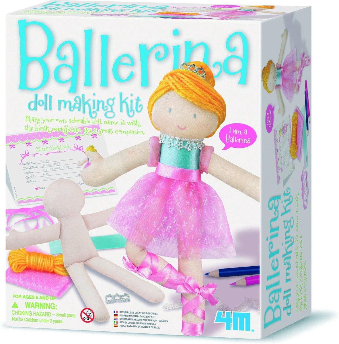 4m Crea Doll Maak Een Ballerina Pop | bol