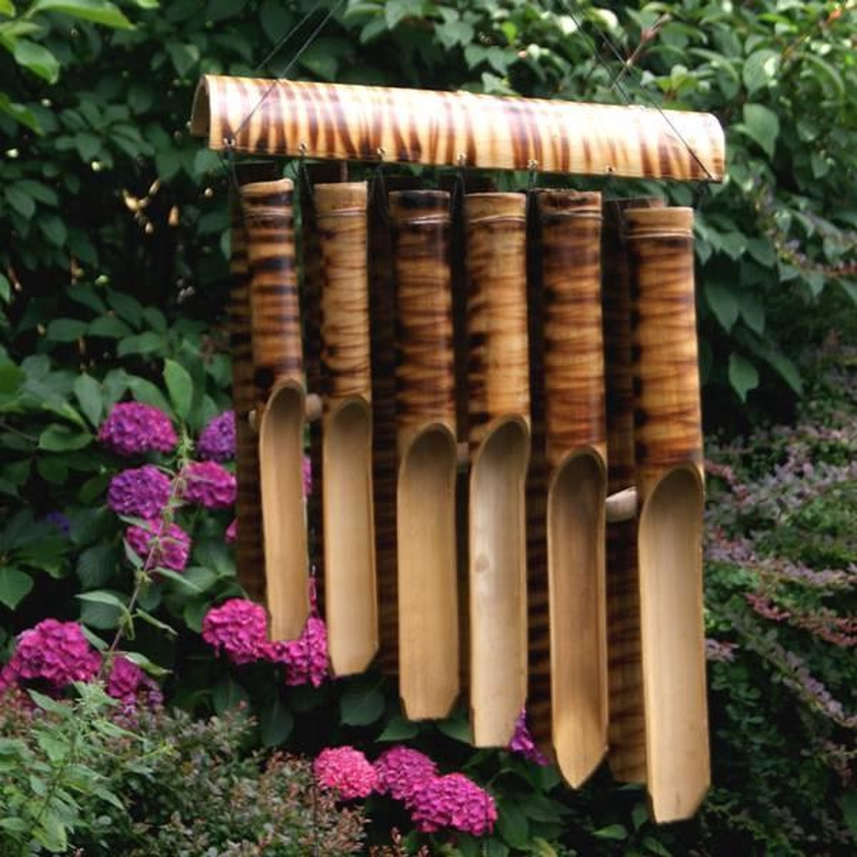 Bamboe windgong 12 buizen | bol.com