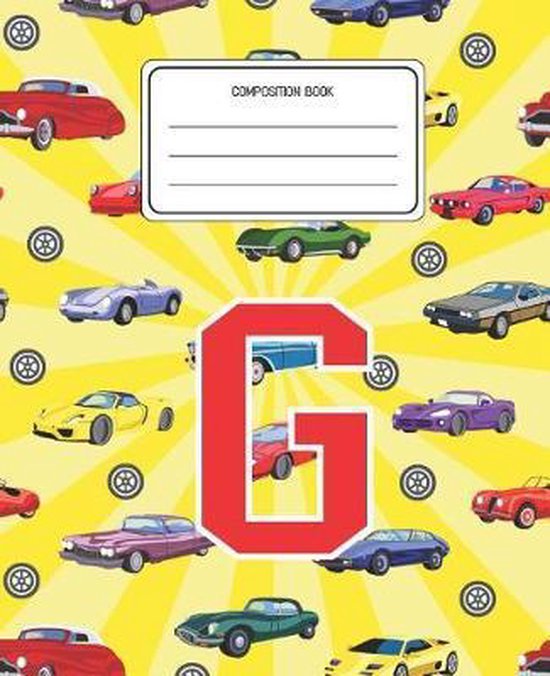 Composition Book G, Cars Composition Books | 9781076385536 | Boeken ...