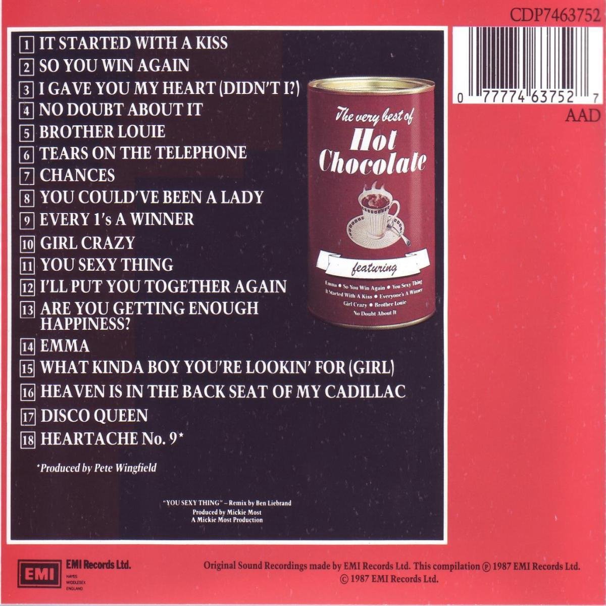 The Very Best Of Hot Chocolate, Hot Chocolate | CD (album) | Muziek ...
