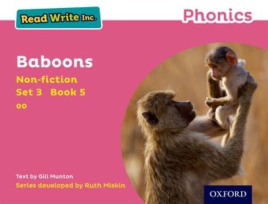 Read Write Inc. Phonics: Pink Set 3 Non-fiction 5 Baboons ...