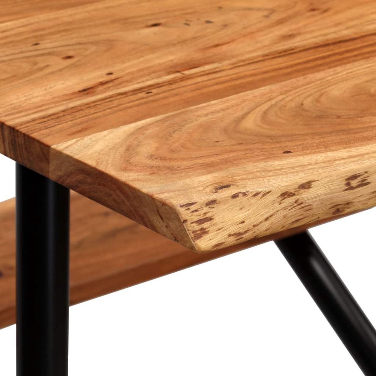 Ensemble de bar avec banc (plateau en bois inclus) Bois d'acacia massif ...