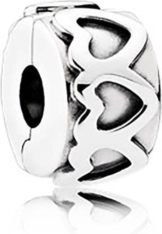 Pandora Clip-Stopper Bedel zilver ´Hearts' 791978 | bol