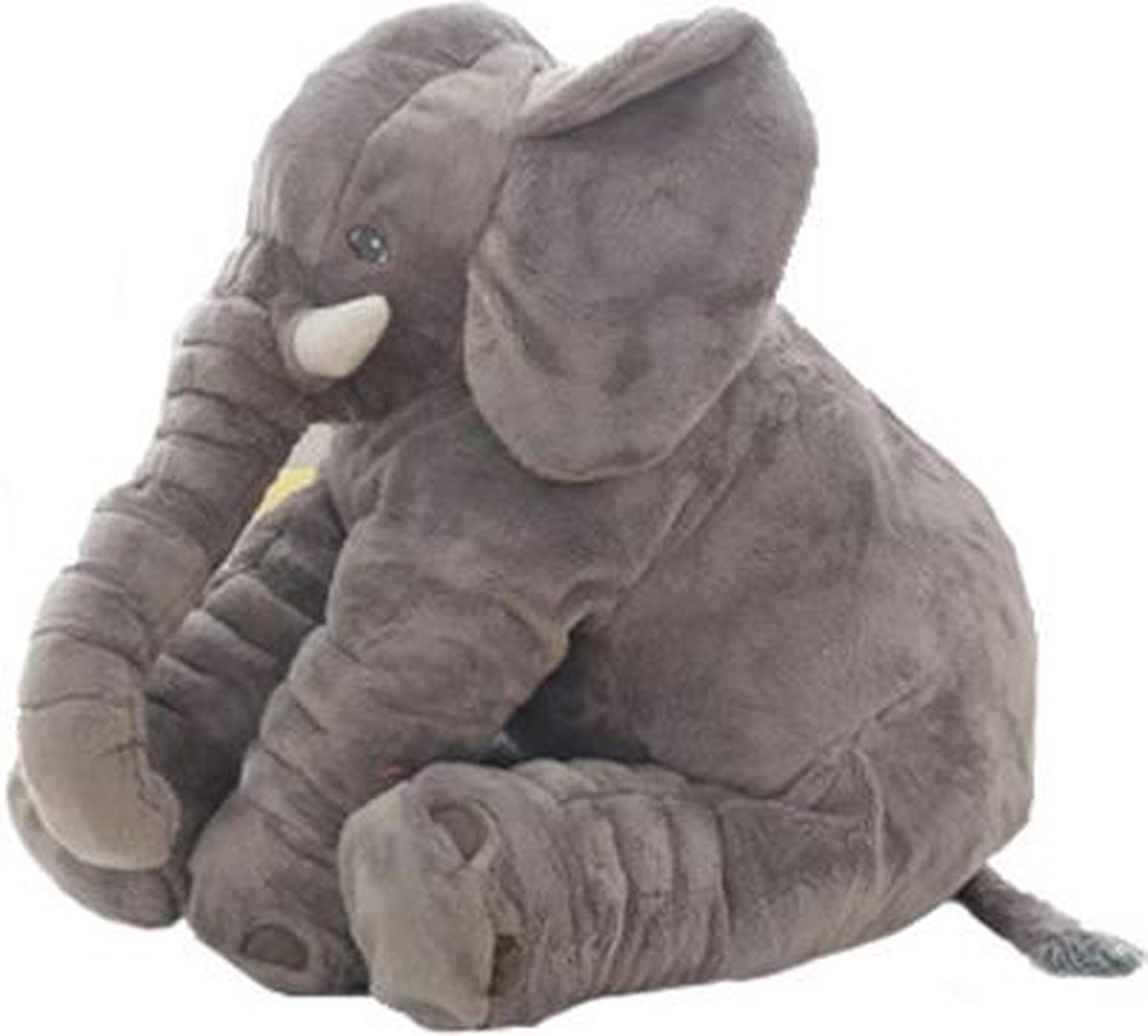 XL Olifant Knuffel - Grijs - 60 cm - Heerlijk zacht materiaal voor het ...